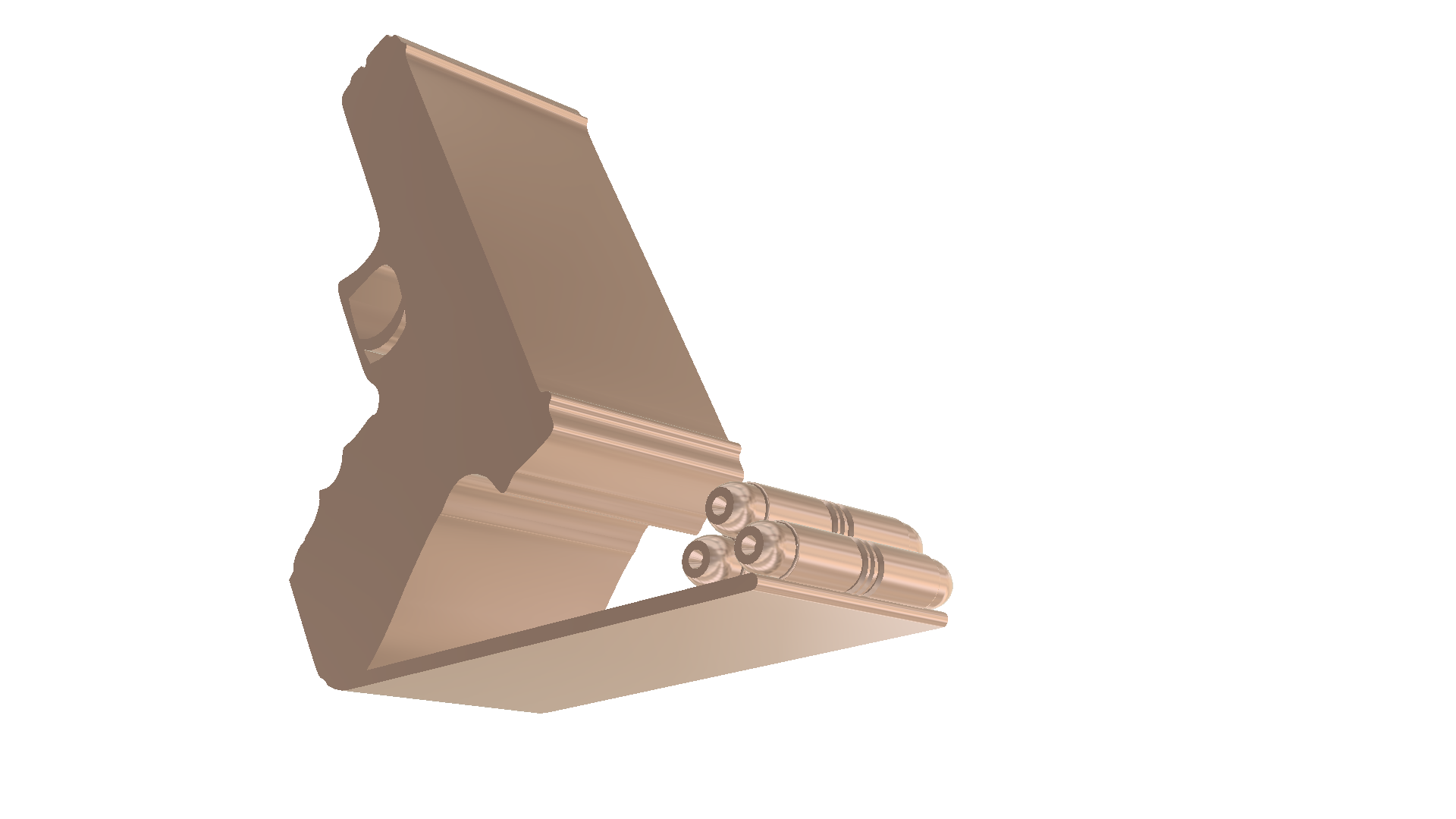 STL file Gun with Bullets Phone Stand・3D printing model to download・Cults