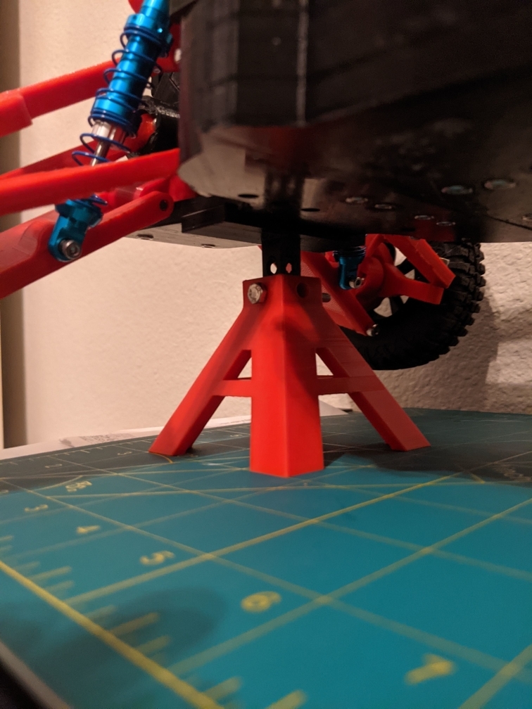 Free 3D file Jack stand for RC car・3D printing idea to download・Cults