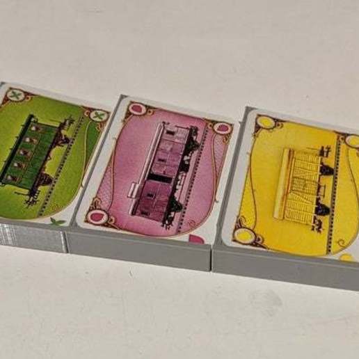 Download free OBJ file Ticket to Ride Stackable Card Holder • 3D ...