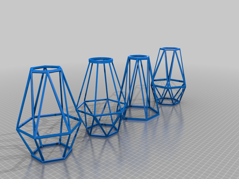Free 3D file 4 LÁMPARAS VARIACIONES LAMPS VARIATIONS・Design to download ...