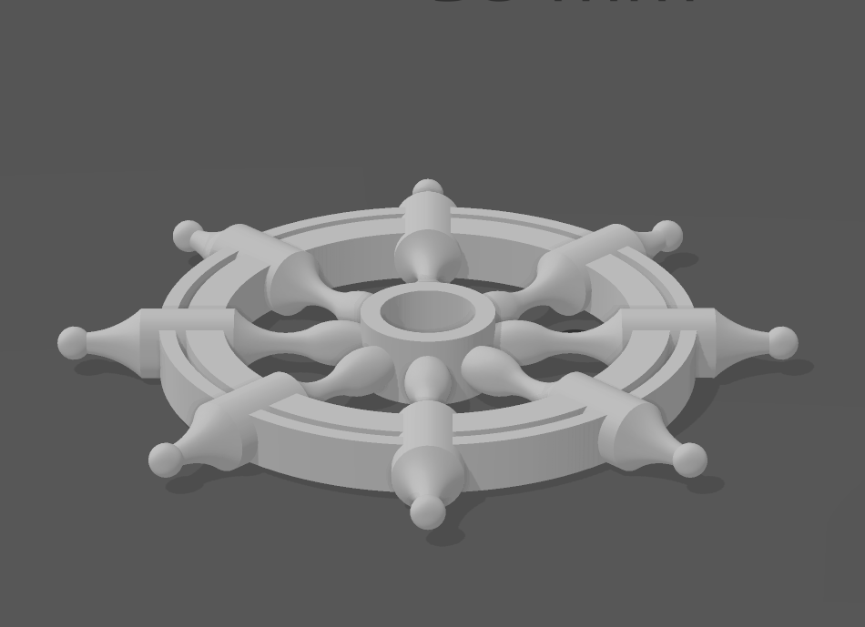 Free 3D file RUEDA TIMÓN RUDDER WHEEL・Template to download and 3D print ...