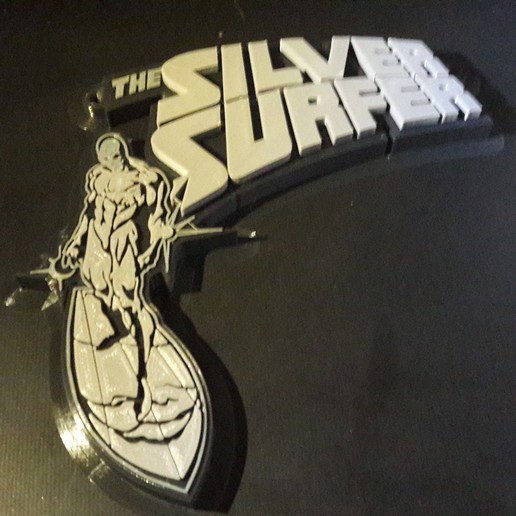 Download free STL file Silver Surfer logo • 3D printing object ・ Cults