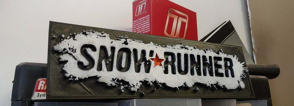 Free STL file SnowRunner logo・3D print design to download・Cults