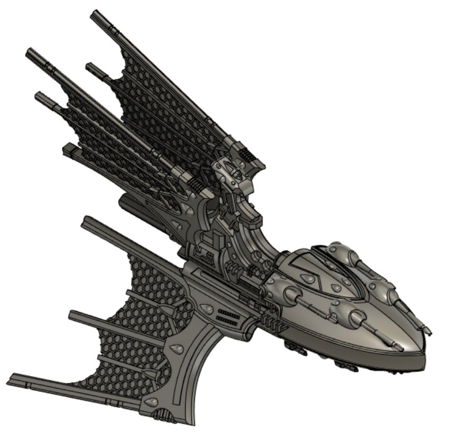 Free STL file Elfdar Battleship Mk. 1b・3D printer model to download・Cults