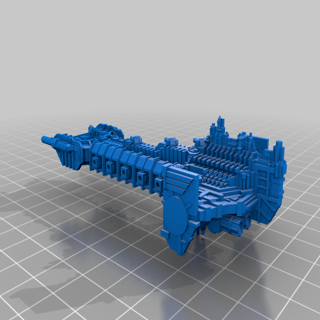 Бесплатный STL файл Space Marine Battle Barge 🛰・3D-печатный дизайн для ...