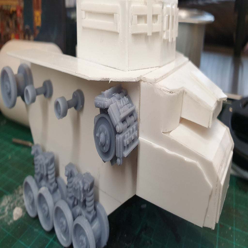 Free STL file Space Orc/Ork Tank Tracks - 17mm width・3D printer design ...