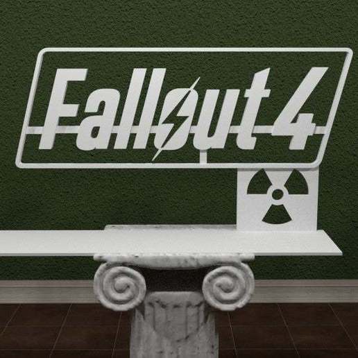 Descargar archivo STL gratis Logotipo de Fallout 4 • Modelo para la ...