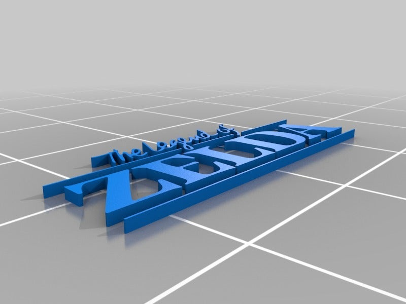 Download free STL file The Legend of Zelda Logo - Classic • 3D ...