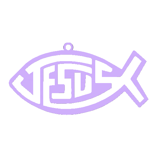 STL file Jesus Faith Fish Ornament! ️・3D printing model to download・Cults