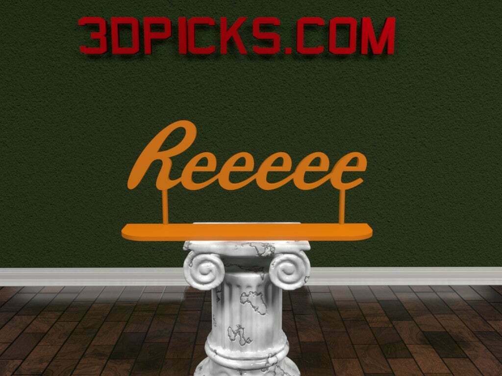 STL file Reeeee 🚩・3D print object to download・Cults