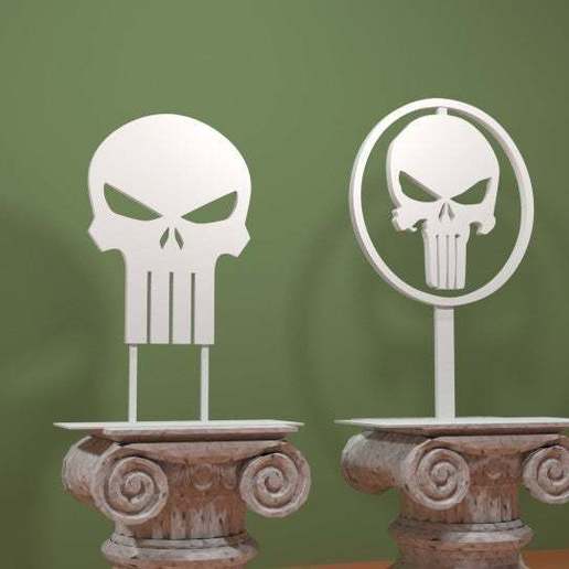 Download free 3D printer templates The Punisher - Logo ・ Cults