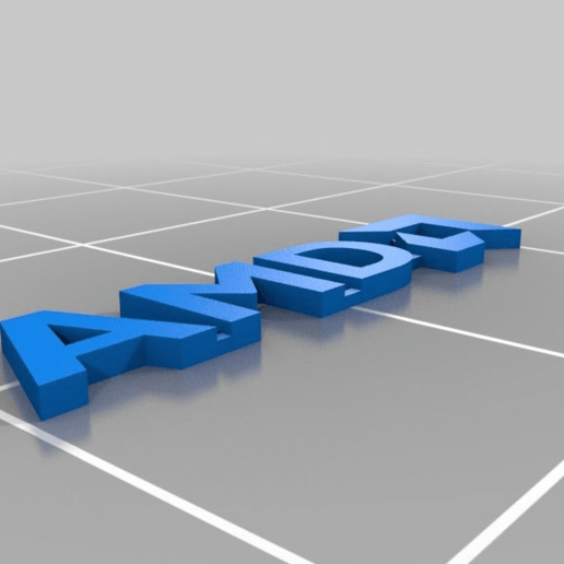 Descargar archivo STL gratis Logotipo de AMD • Plan para la impresión ...