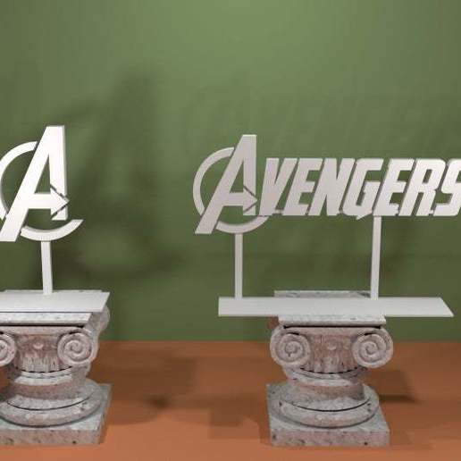 Download free STL files Marvel Avengers Logo ・ Cults