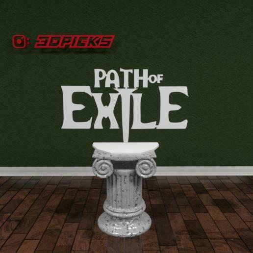 STL file Path of Exile Logo・3D printable model to download・Cults