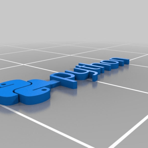 Download free 3D printer templates Python Logo ・ Cults