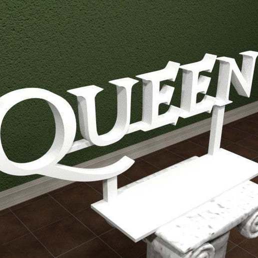 Download free 3D printer designs Queen Logo. ・ Cults