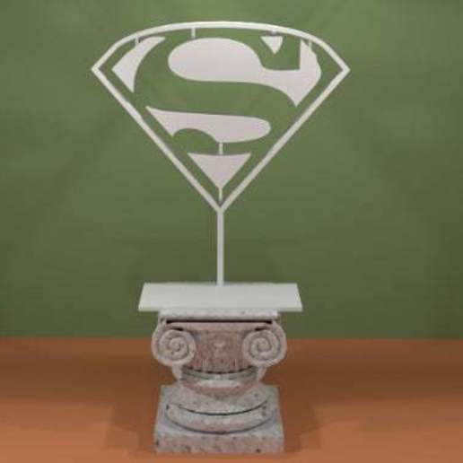 Download free STL file SuperMan Logo • Model to 3D print ・ Cults