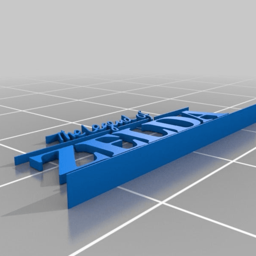 Download free STL file The Legend of Zelda Logo - Classic • 3D ...