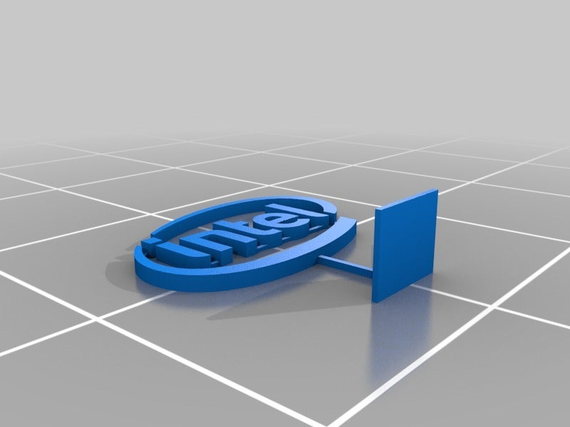 Free STL file Intel Logo・Design to download and 3D print・Cults