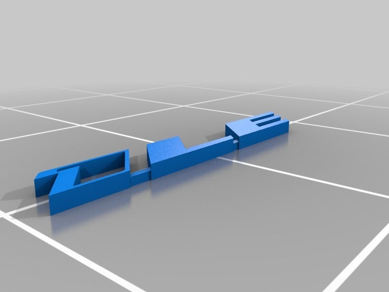 STL file 1LE Logo・3D print object to download・Cults