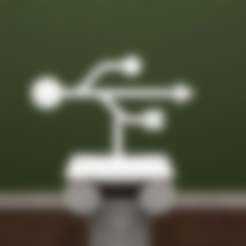 Download free STL file USB Trident Logo • Design to 3D print ・ Cults