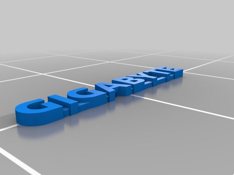 Free STL file GIGABYTE Logo・Design to download and 3D print・Cults