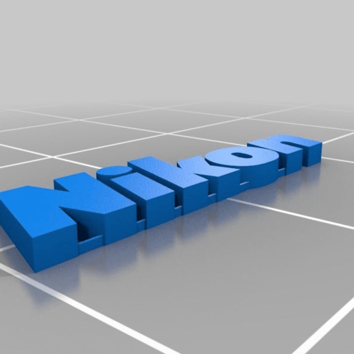 Download free 3D print files Nikon Logo ・ Cults