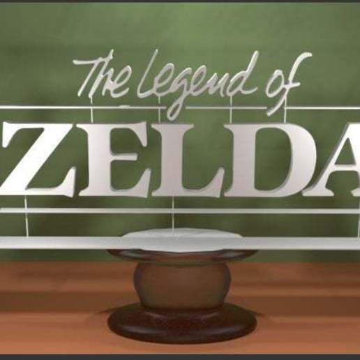 Download free STL file The Legend of Zelda Logo - Classic • 3D ...