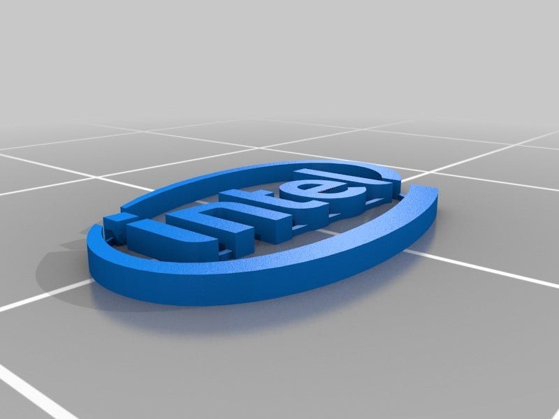 Free STL file Intel Logo・Design to download and 3D print・Cults