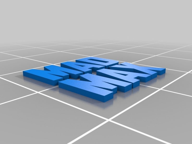 STL file Mad Max Logo 🚩・3D printing model to download・Cults