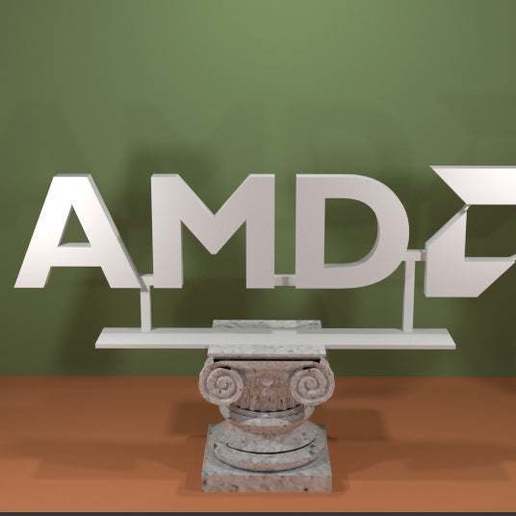 Descargar archivo STL gratis Logotipo de AMD • Plan para la impresión ...