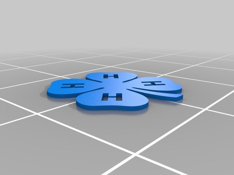 Free STL file 4-H Logo・3D print design to download・Cults
