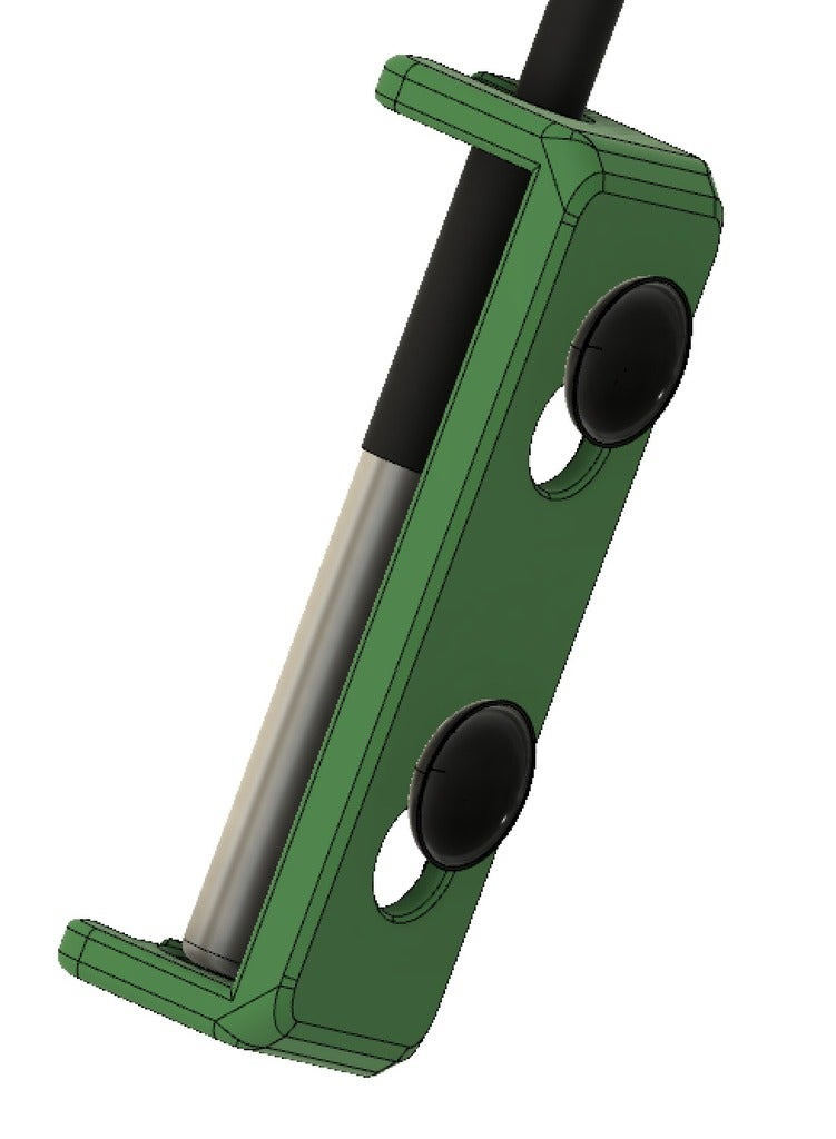 Free STL file suction cup mount for DS18B20/DS18S20 temperature sensors ...