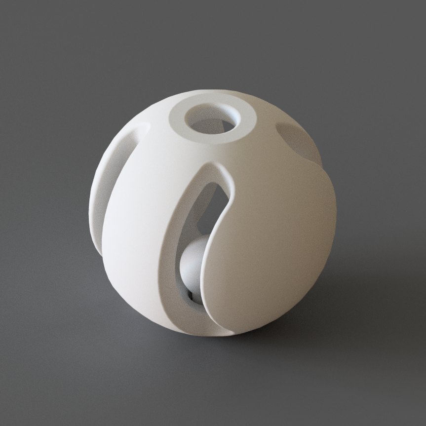 Free 3D file Cat toy ball (with sound bell / Print in place) 🐱・3D ...