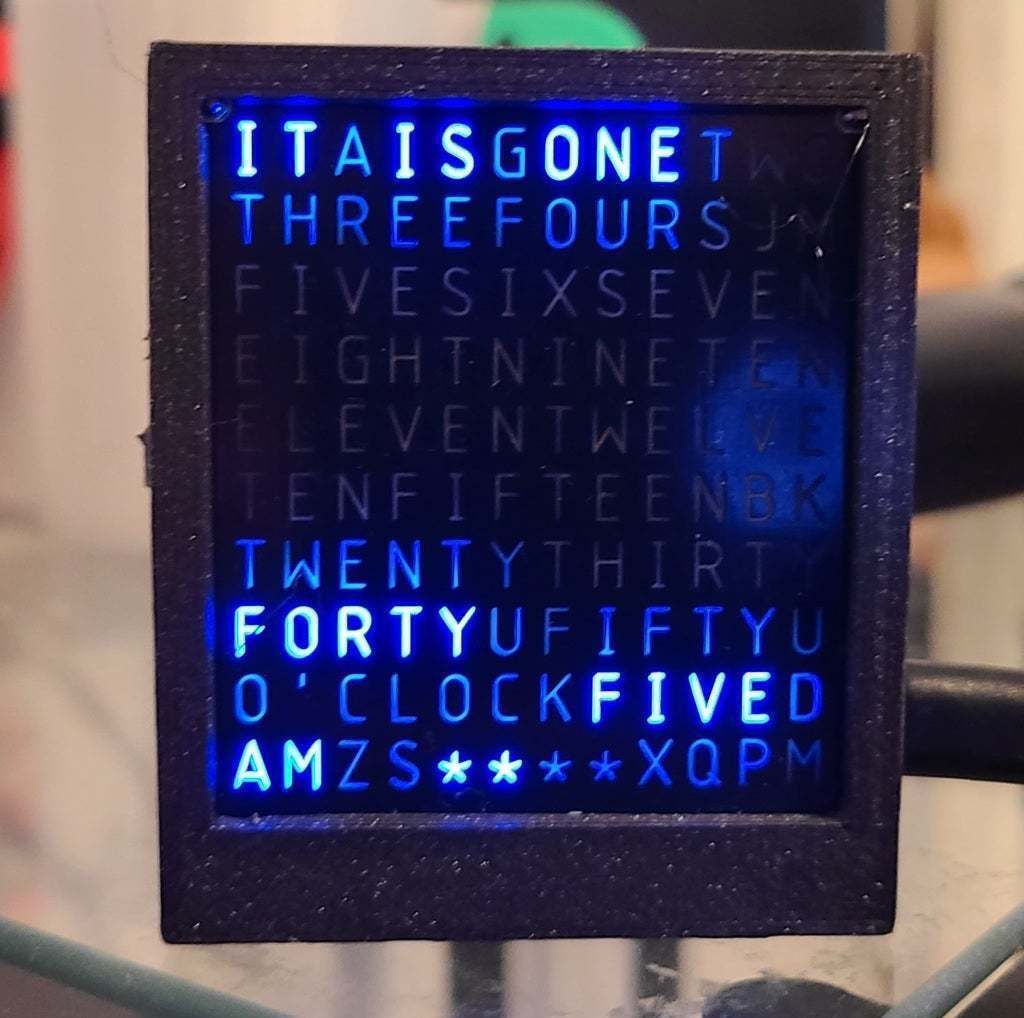 Free STL file Tiny Word Clock Case・3D print model to download・Cults