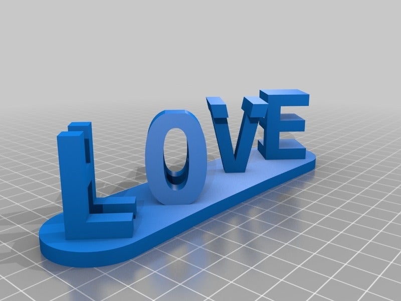 Free STL file Customizable dual words illusion AKA "I Love You" sign ️ ...