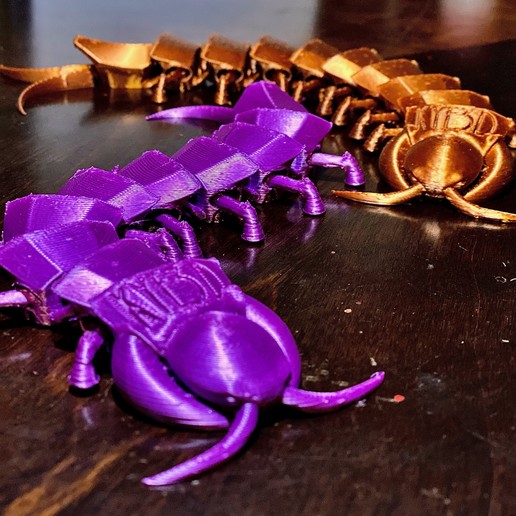 Download STL file Centipede Print in Place • Template to 3D print ・ Cults