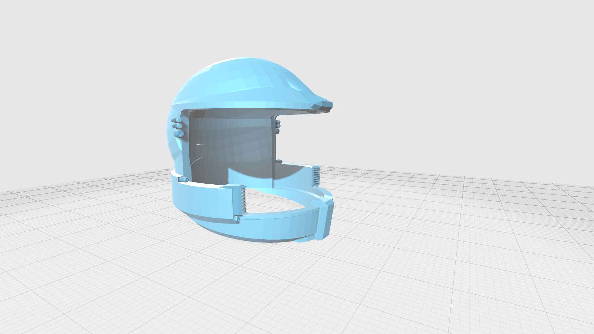 Download OBJ file Sci-fi Action figure Helmet • 3D print template ・ Cults