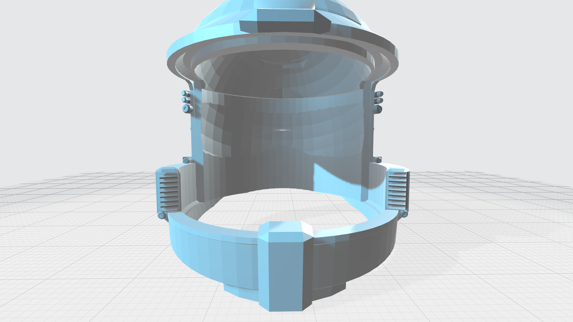 Download OBJ file Sci-fi Action figure Helmet • 3D print template ・ Cults