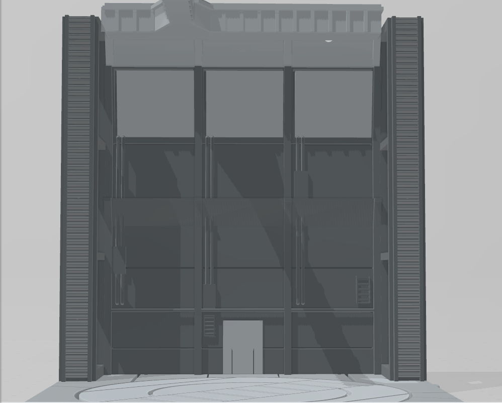 STL file -MHB01F- Mecha Hangar Bay Base and Wall 01 Fixture 3D print ...