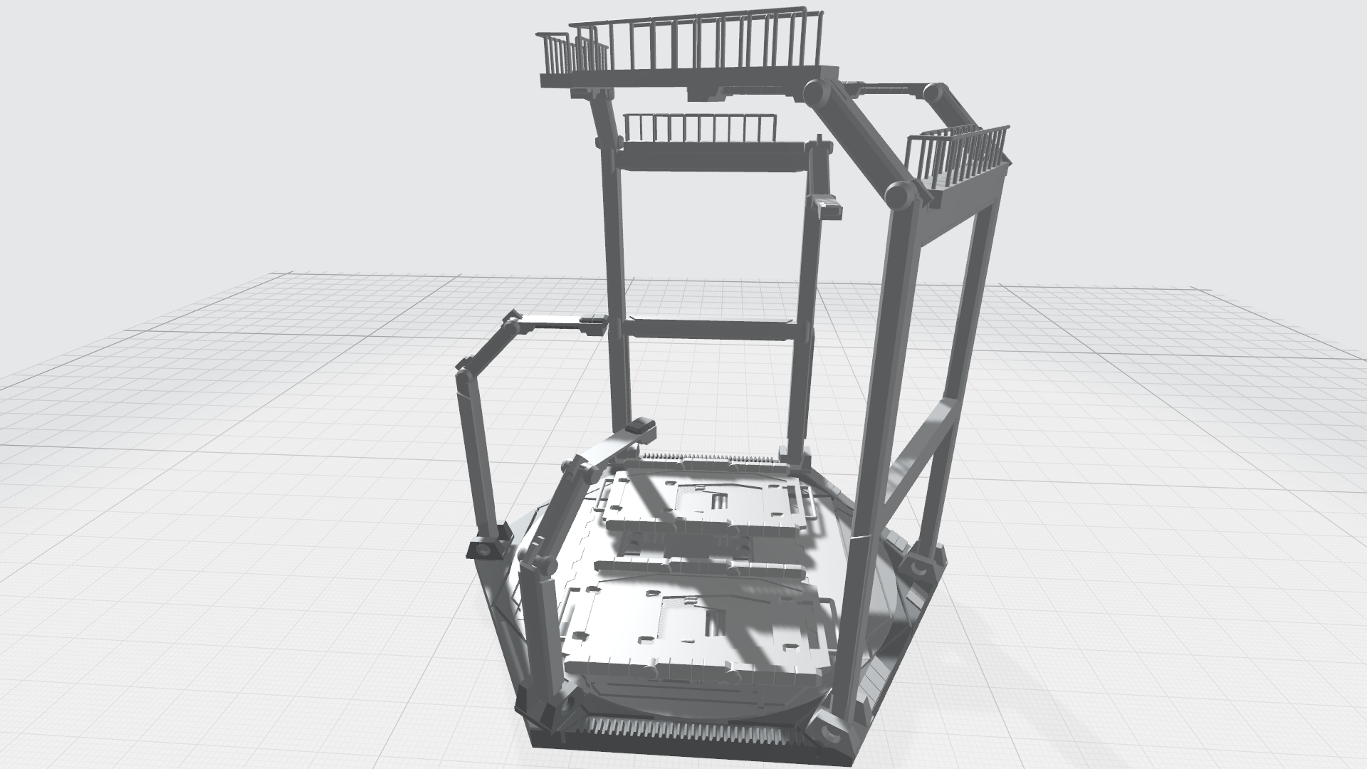 STL file -MHB06C- Mecha Hangar Bay 06 Hangar customizable 🤖・3D ...