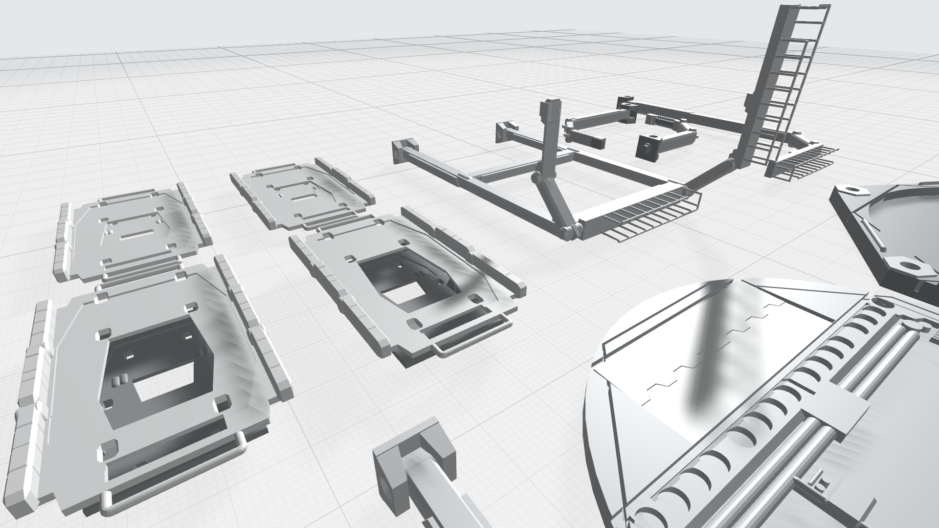 STL file -MHB06C- Mecha Hangar Bay 06 Hangar customizable 🤖・3D ...