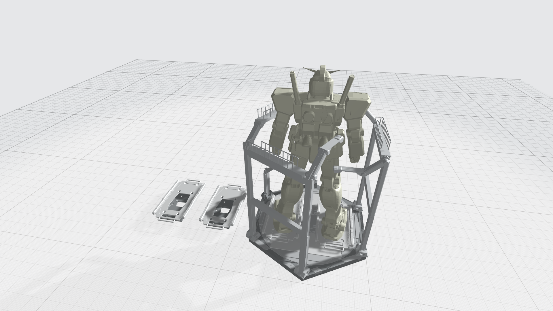 STL file -MHB06C- Mecha Hangar Bay 06 Hangar customizable 🤖・3D ...