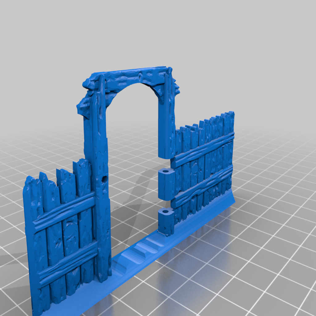 Free STL file Wooden Fences for 28mm miniatures gaming 🪵・3D printer ...