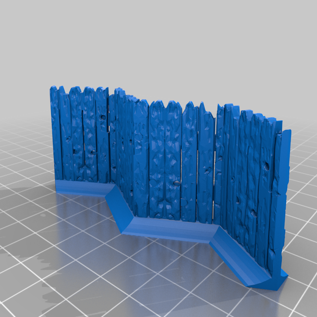 Free STL file Wooden Fences for 28mm miniatures gaming 🪵・3D printer ...