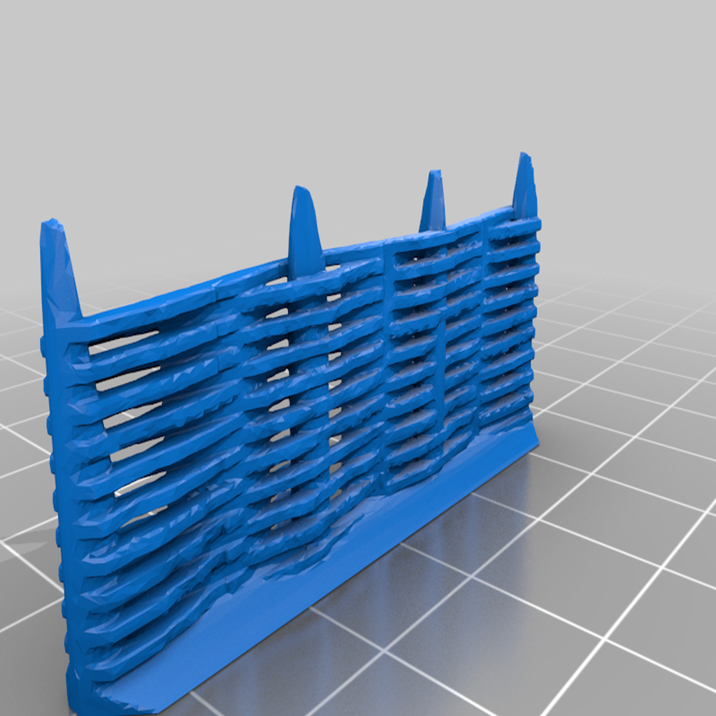 Free STL file Wooden Fences for 28mm miniatures gaming 🪵・3D printer ...