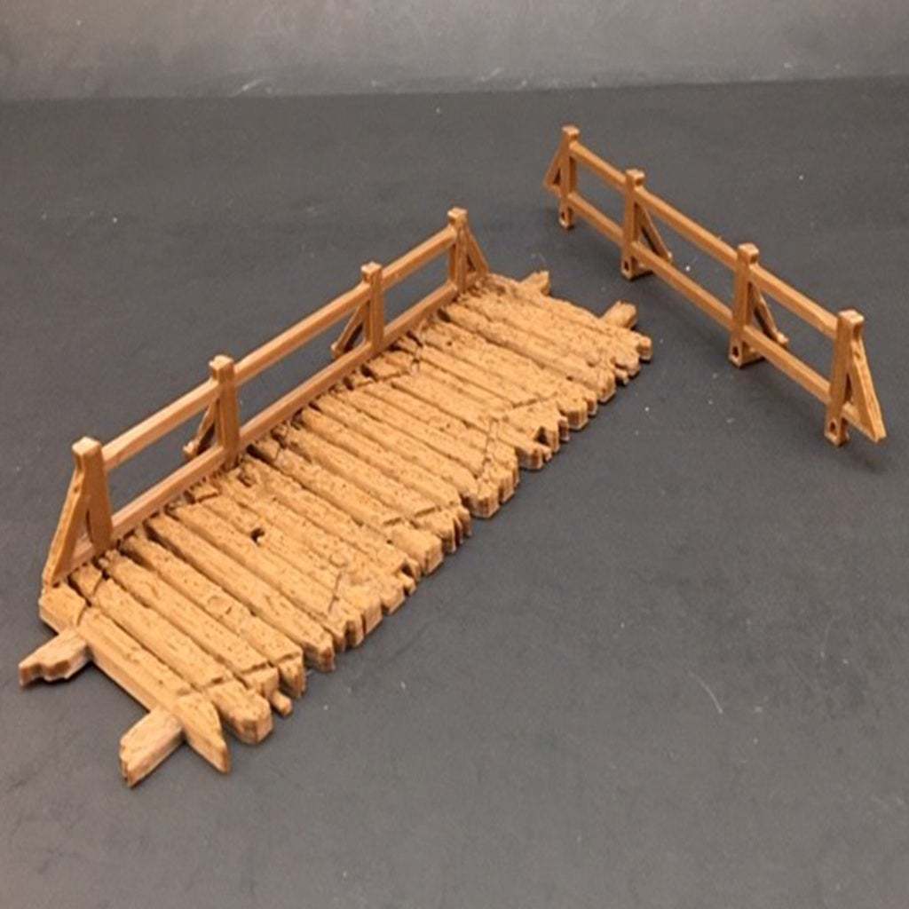 Free STL file Wooden Bridges for 28mm Miniatures Gaming・3D print object ...