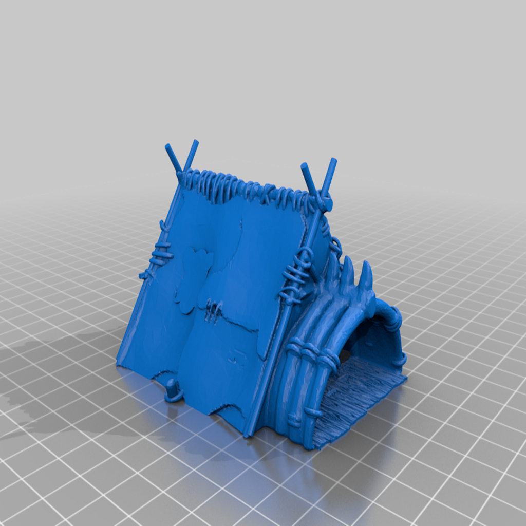 Free STL file Hunter's Tent for 28mm miniatures gaming・3D print design ...