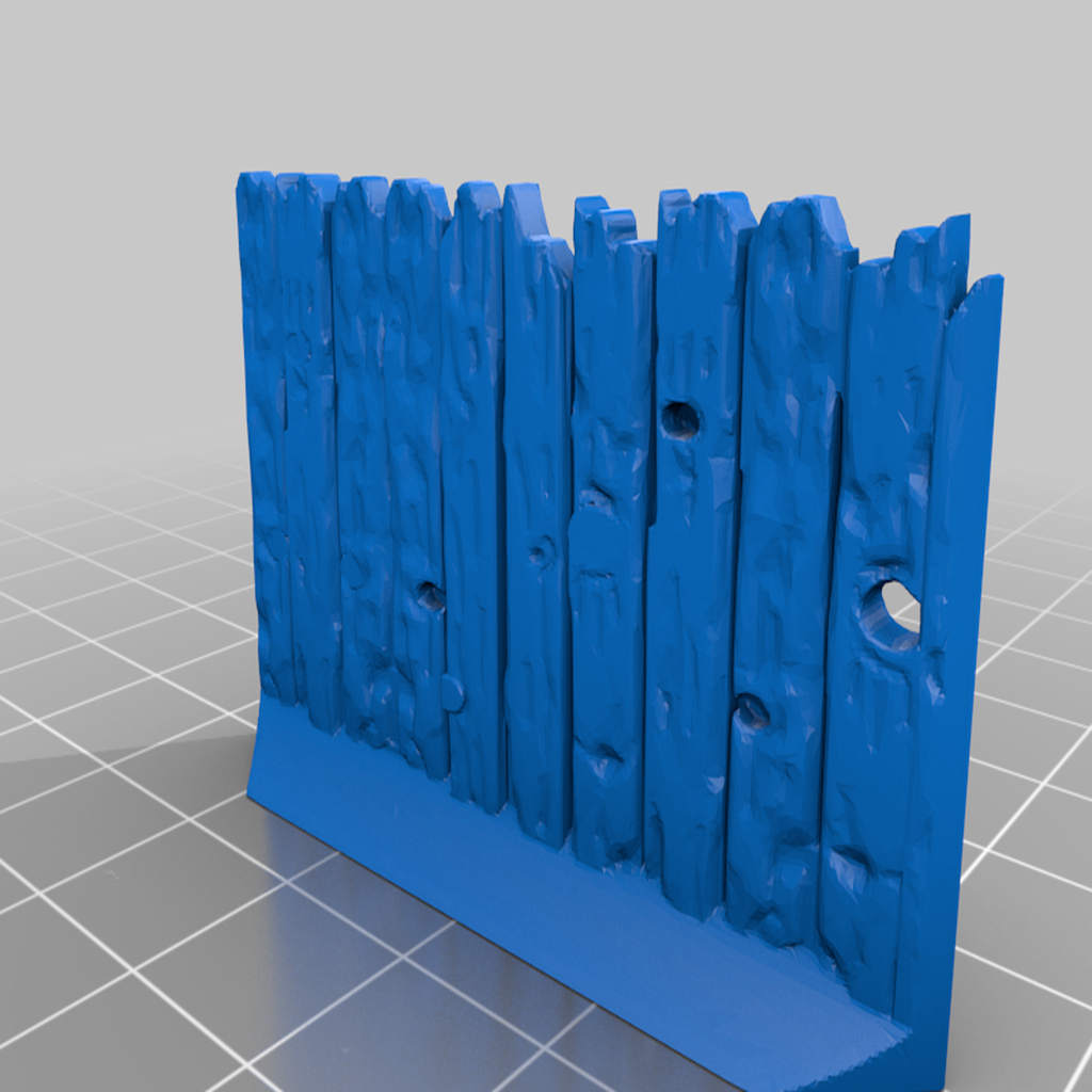 Free STL file Wooden Fences for 28mm miniatures gaming 🪵・3D printer ...
