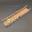 Download free STL file Wood Bridge with rope railings for 28mm ...